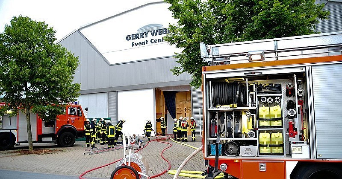 Feuerwehreinsatz im Gerry-Weber-Eventcenter in Halle | Nachrichten aus ...