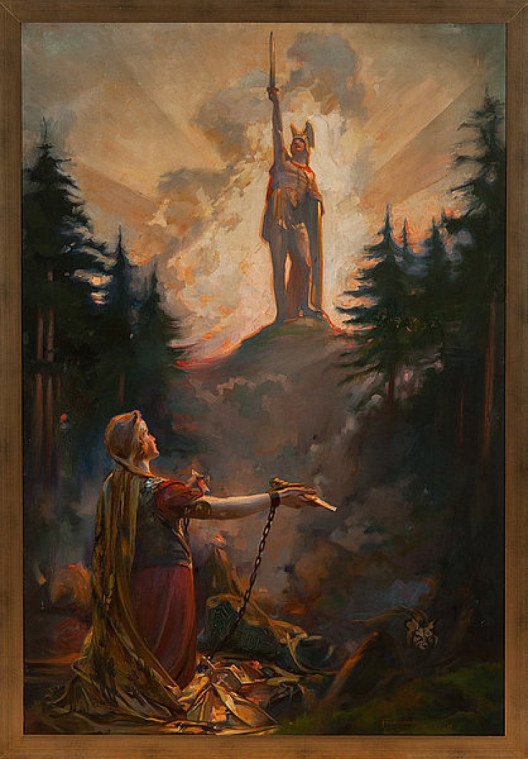 Zwei neue Gemälde für die Arminius-Ausstellung im Landesmuseum | Lokale ...