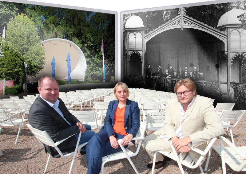 Pavillon in Bad Meinberg wird zur Multimedia-Muschel | Lokale Nachrichten aus Horn-Bad Meinberg ...