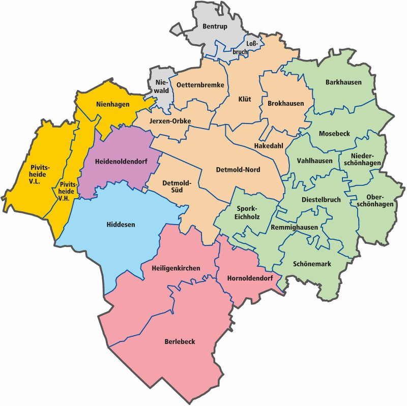 Aus 27 Gemeinden wurde vor 50 Jahren die größte Stadt in Lippe | Lokale ...