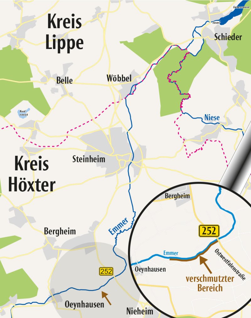 Pilz in der Emmer löst Alarm aus | Lokale Nachrichten aus Lippe - LZ.de